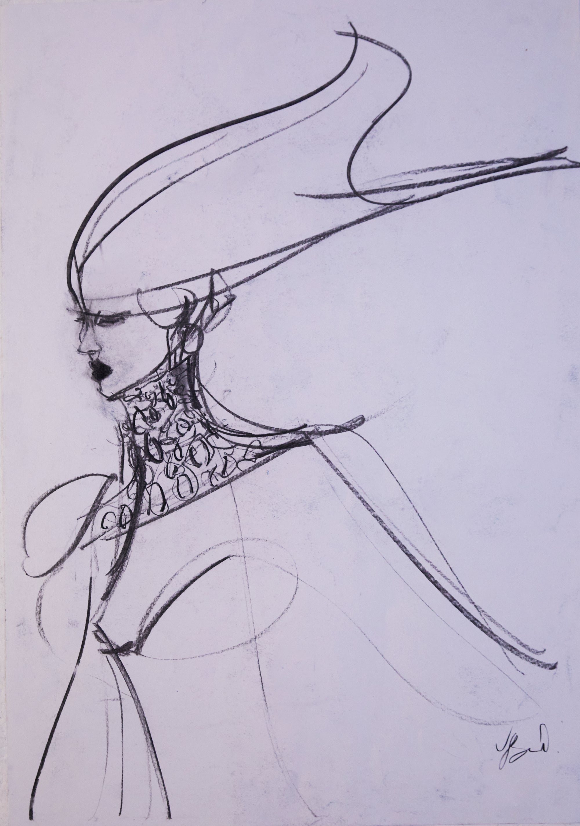 Daphne with headpiece – SHOWstudio