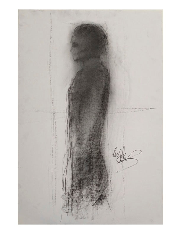 Daphne in profile on set – SHOWstudio